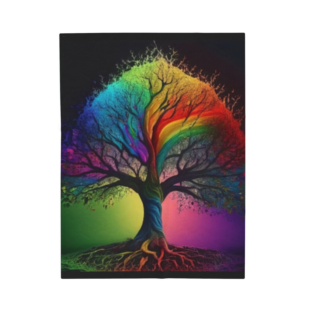 Tree of Pride Series Collection Velveteen Plush Blanket - Etsy