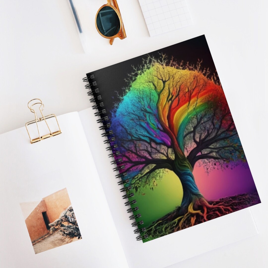 Tree of Pride Series Collection Spiral Notebook Ruled Line - Etsy