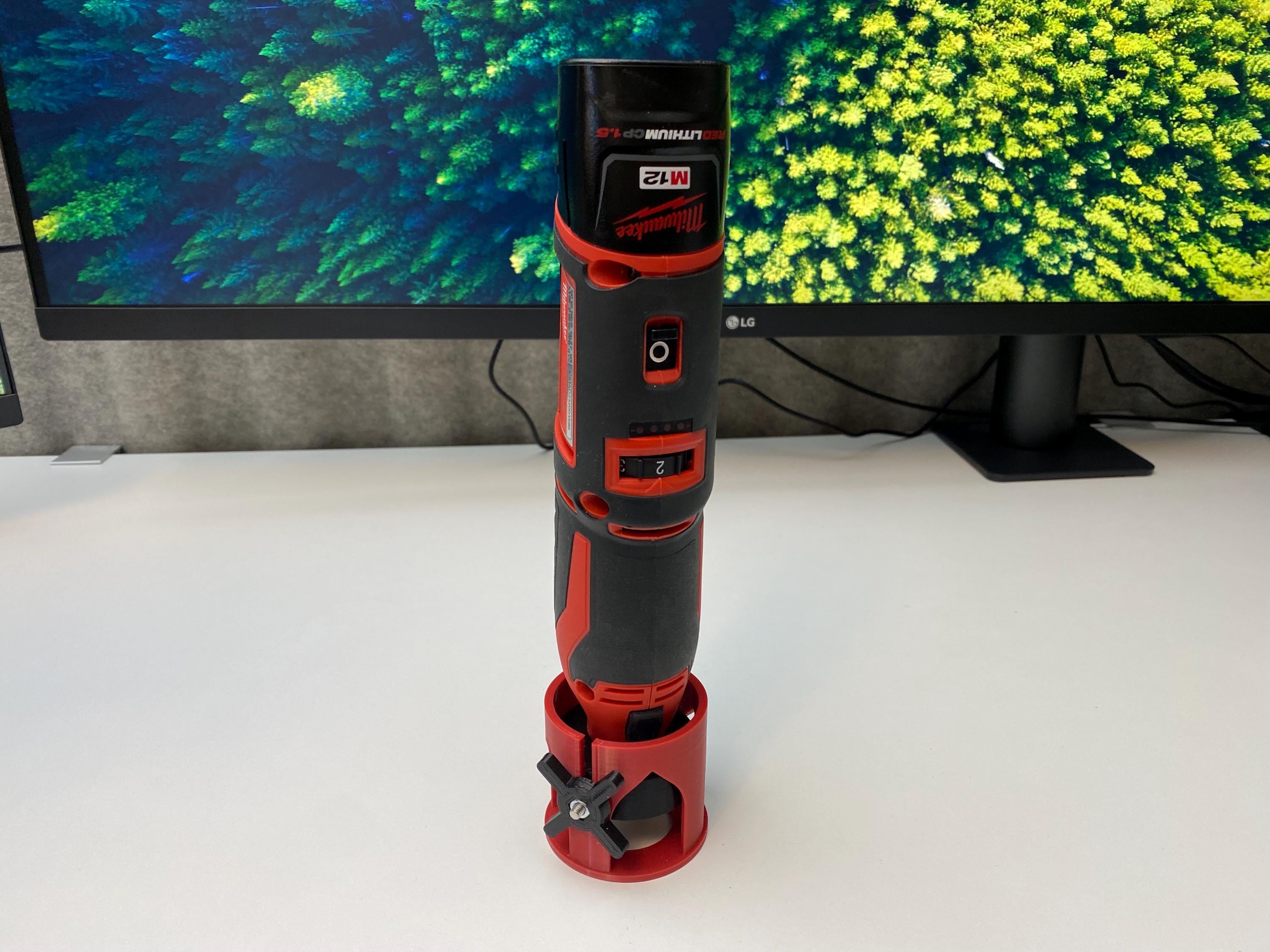 3D Printable Adjustable Router Conversion Kit for Milwaukee Rotary Tool ...
