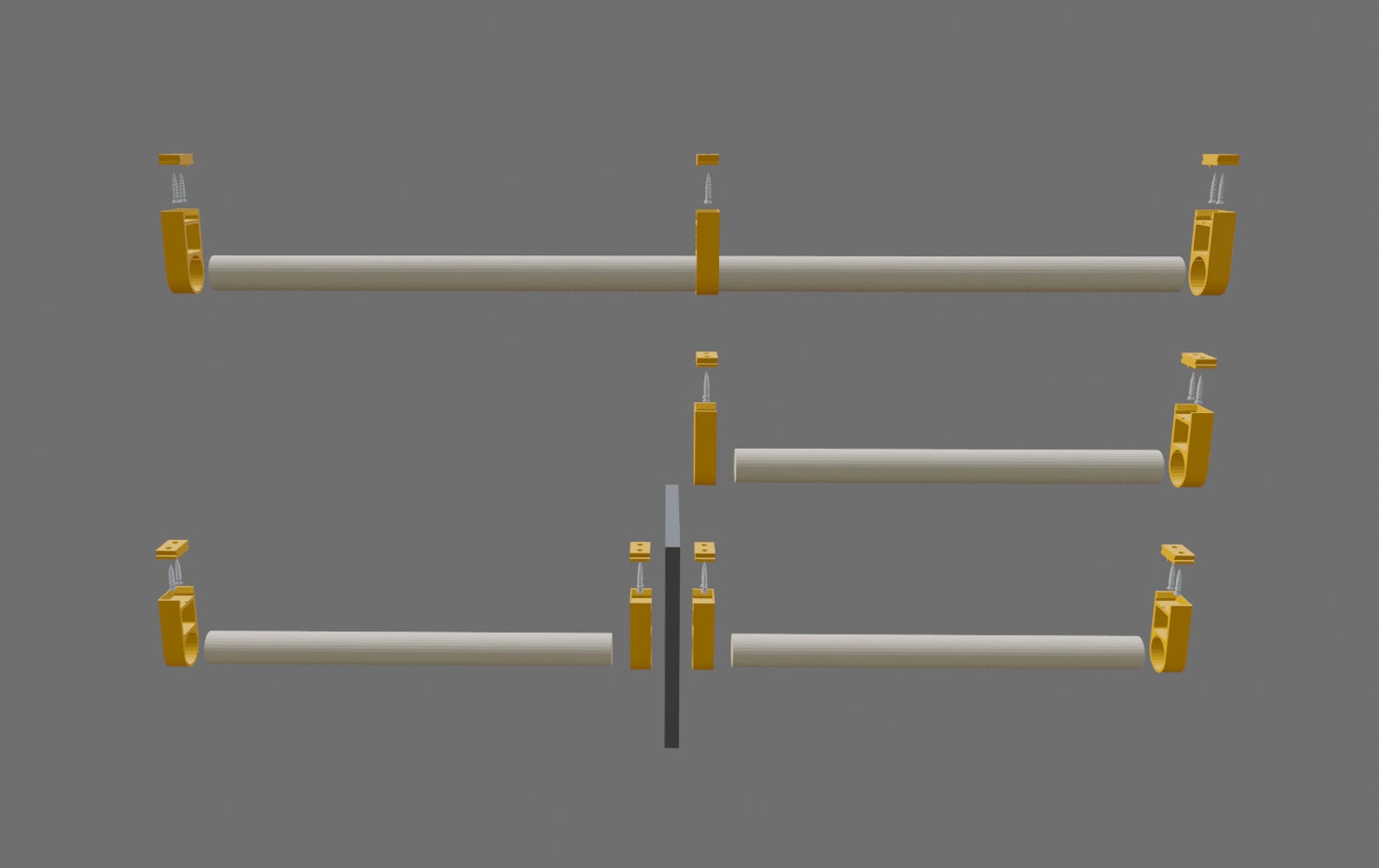 3D Printable Rod Support System for Closet and Shelf Organization - Etsy