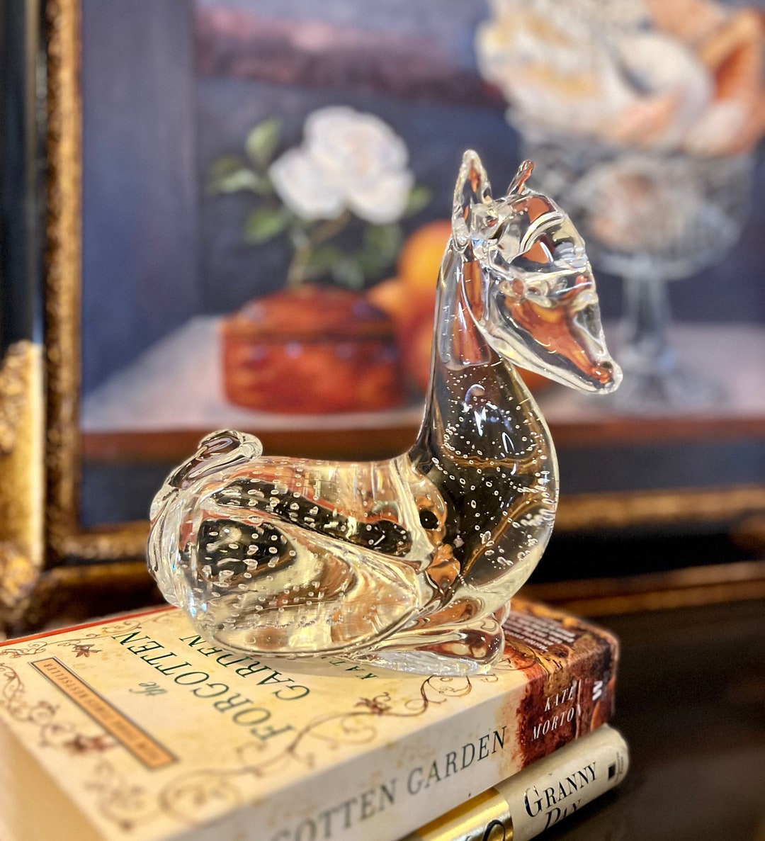 Vintage Altaglass Mouth Blown Glass Deer. - Etsy