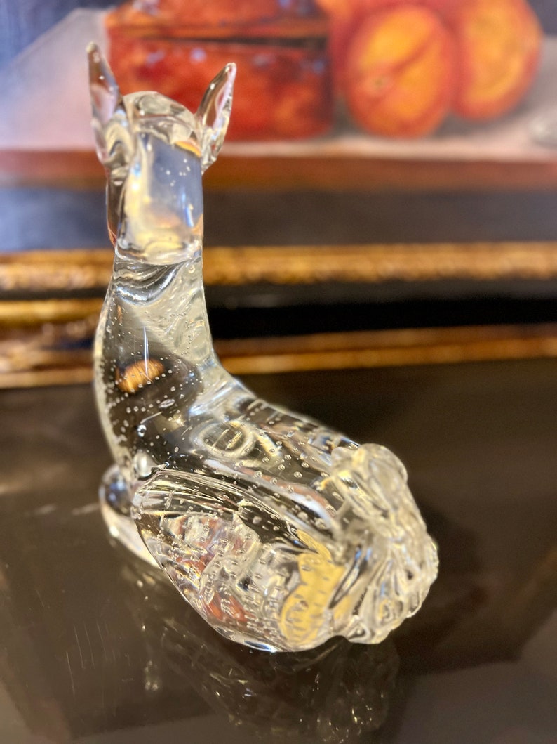 Vintage Altaglass Mouth Blown Glass Deer. - Etsy