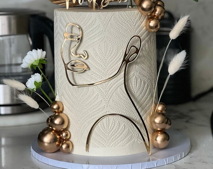 Acrylic Face Topper Acrylic Face Art Acrylic Cake Topper Acrylic Cake ...