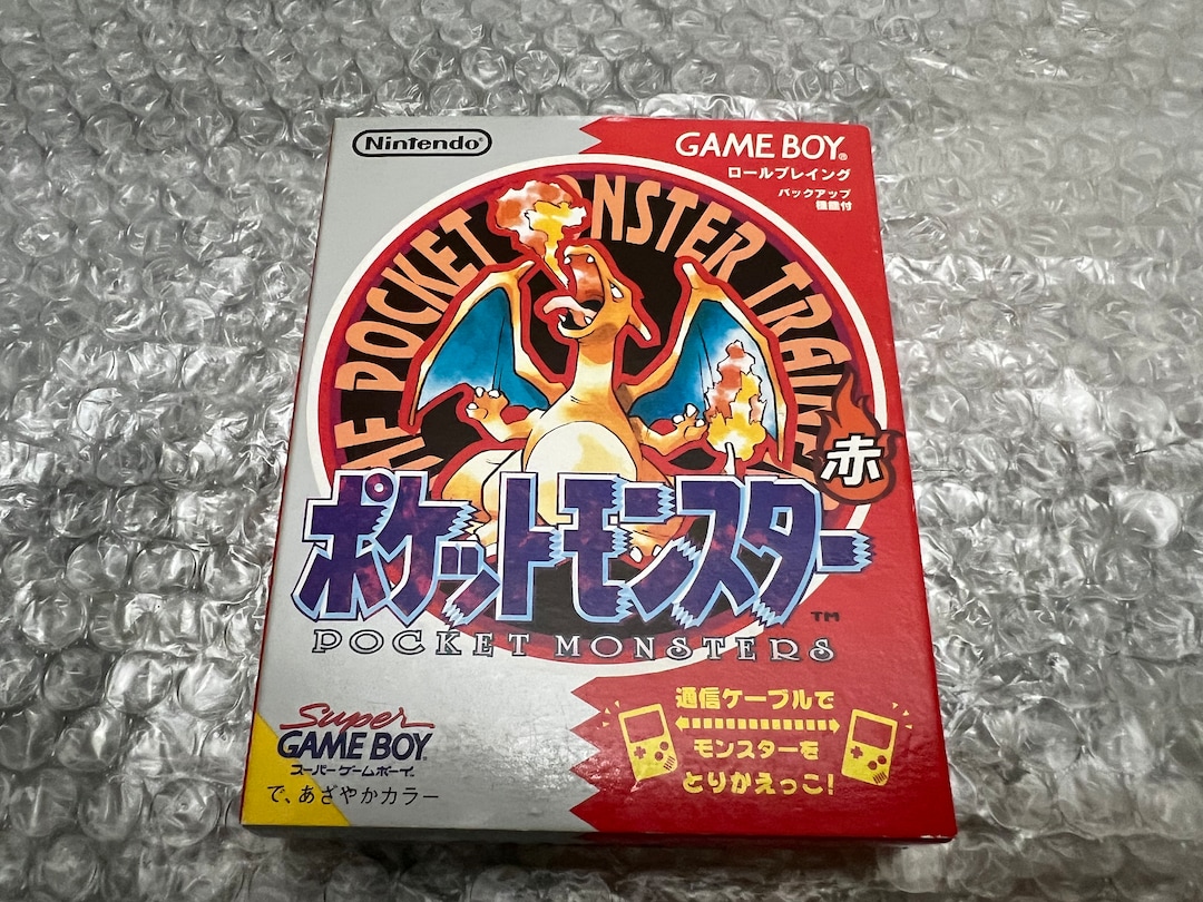Pokemon Red Nintendo Gameboy Japanese Version - Etsy