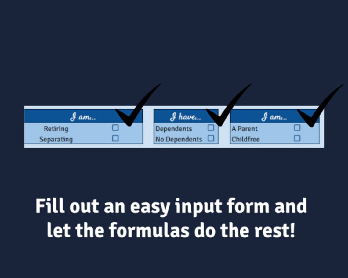 Military Transition Planning Spreadsheet | Personalized Tasks, Progress ...
