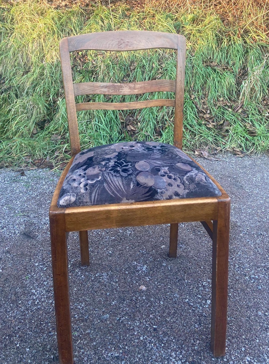 4x Chair Wooden Chair Retro Vintage Old 50s 60s DDR GDR Dining Room ...