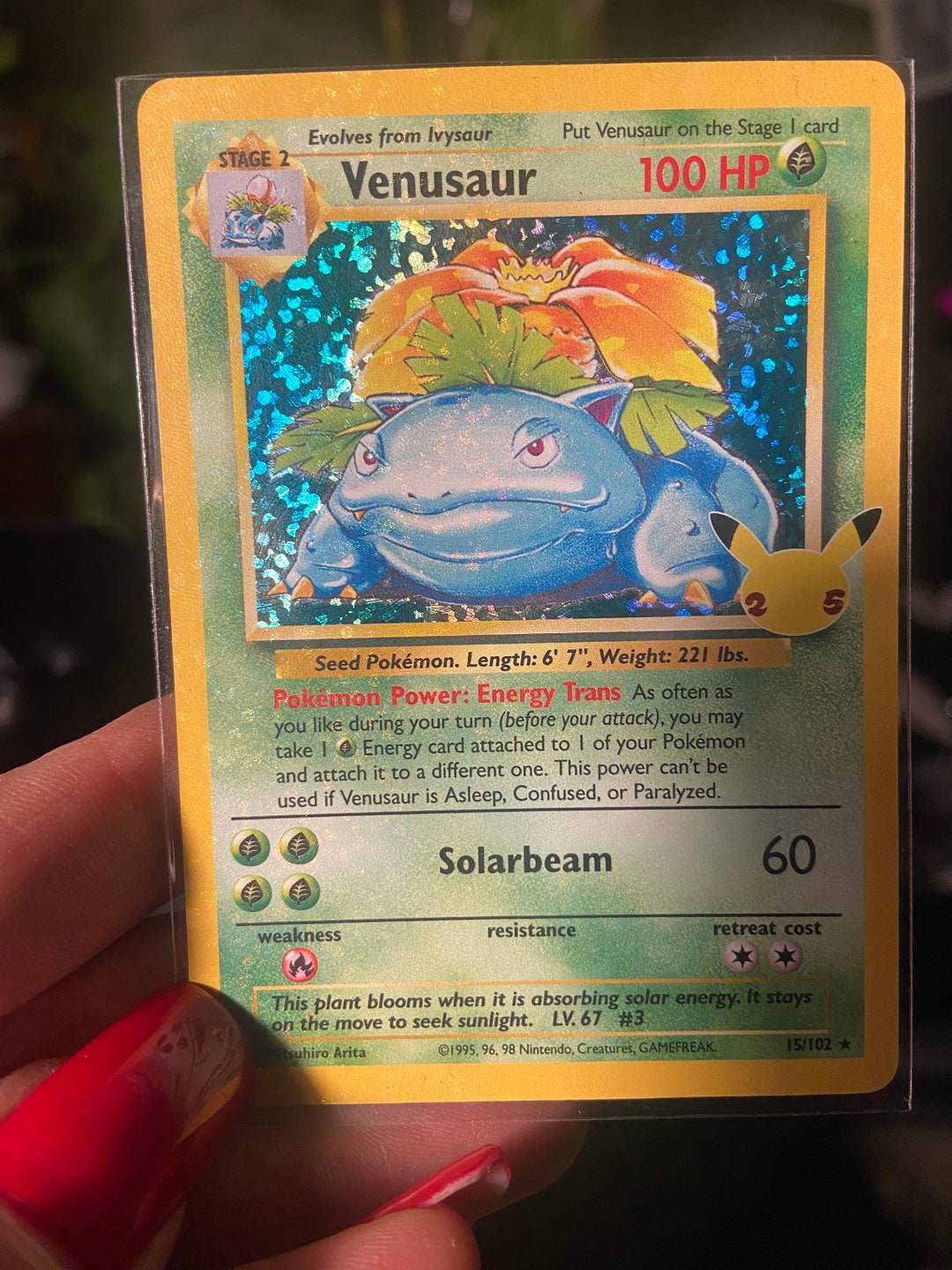 Original Pokemon Card Venusaur - Etsy