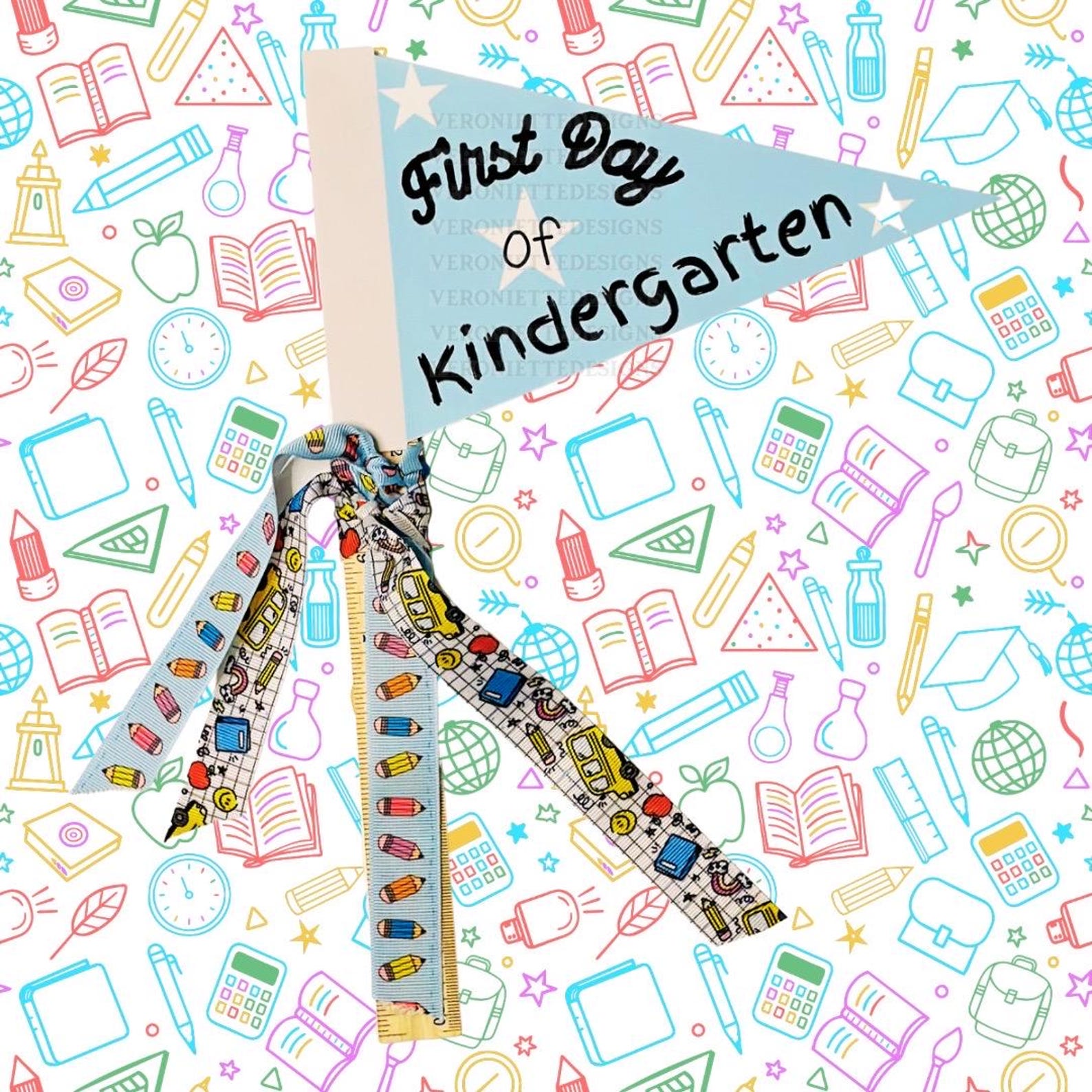 Back to School Printable Pennant Flags and Graphics - Etsy