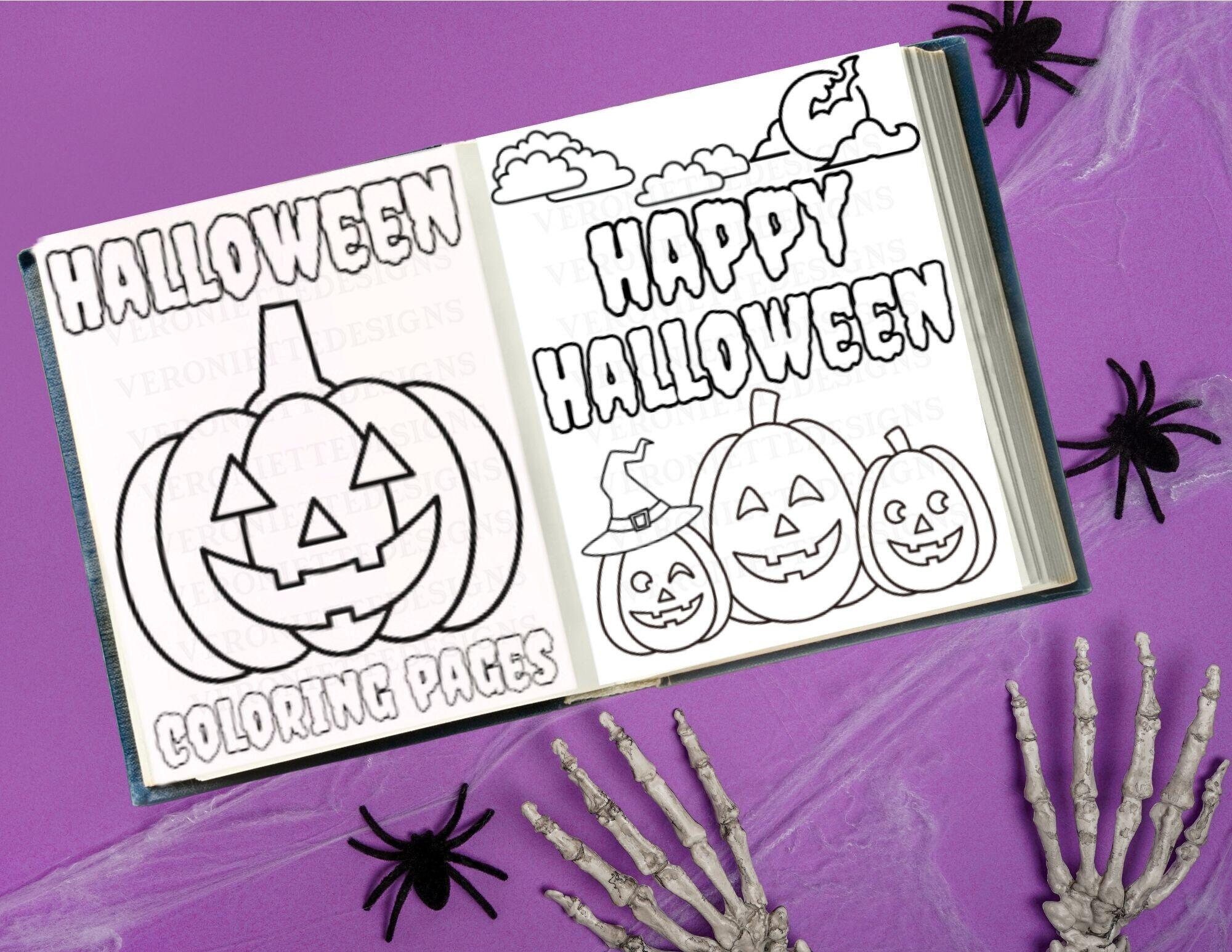 Printable Halloween Coloring Pages - Etsy