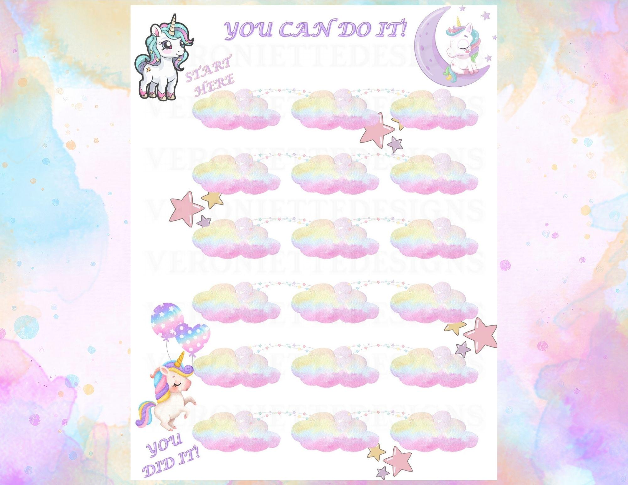 Unicorn Themed Reward Chart - Etsy