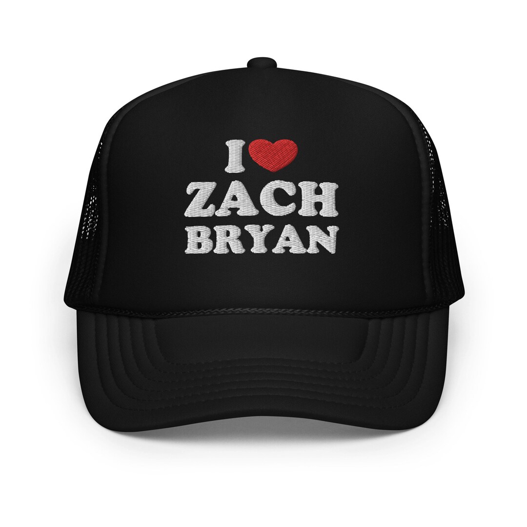 I Love Zach Bryan Foam Trucker Hat, Zach Bryan Merch, Zach Bryan Hat ...