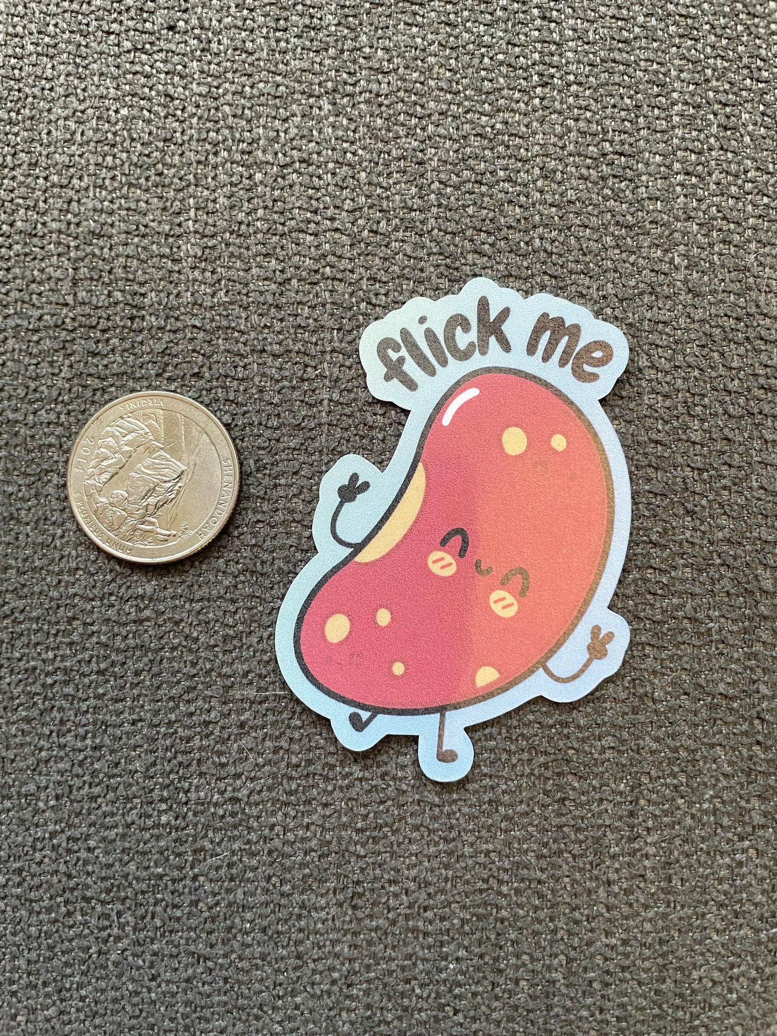 Flick Me Bean, Stickers for Bean Lovers, Sexy Stickers, NSFW, Naughty ...