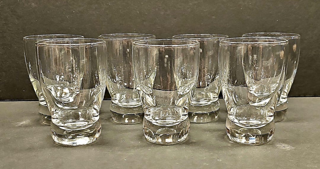 Eva Zeisel "prestige" by Federal Glass Set of Seven 3 3/4 Inch Tumblers ...