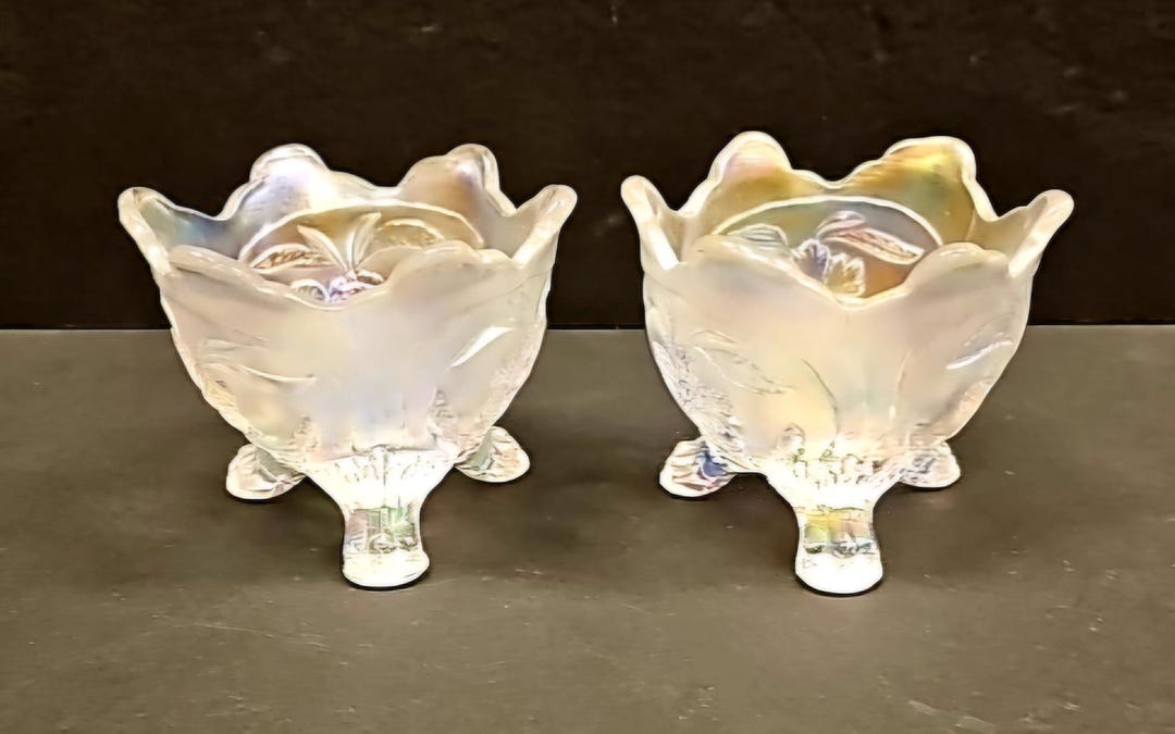 Imperial Glass "everglade" Pattern Candlesticks - Etsy