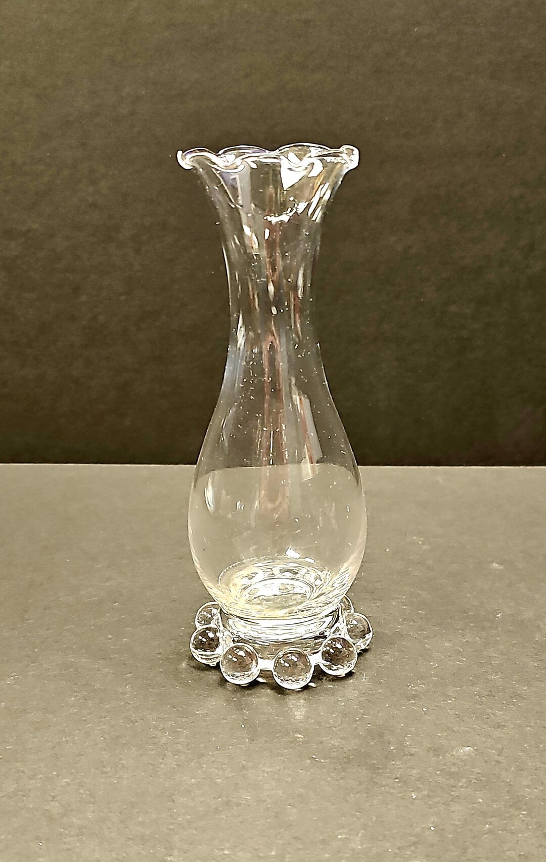 Imperial Glass "candlewick" Ruffled Bud Vase - Etsy