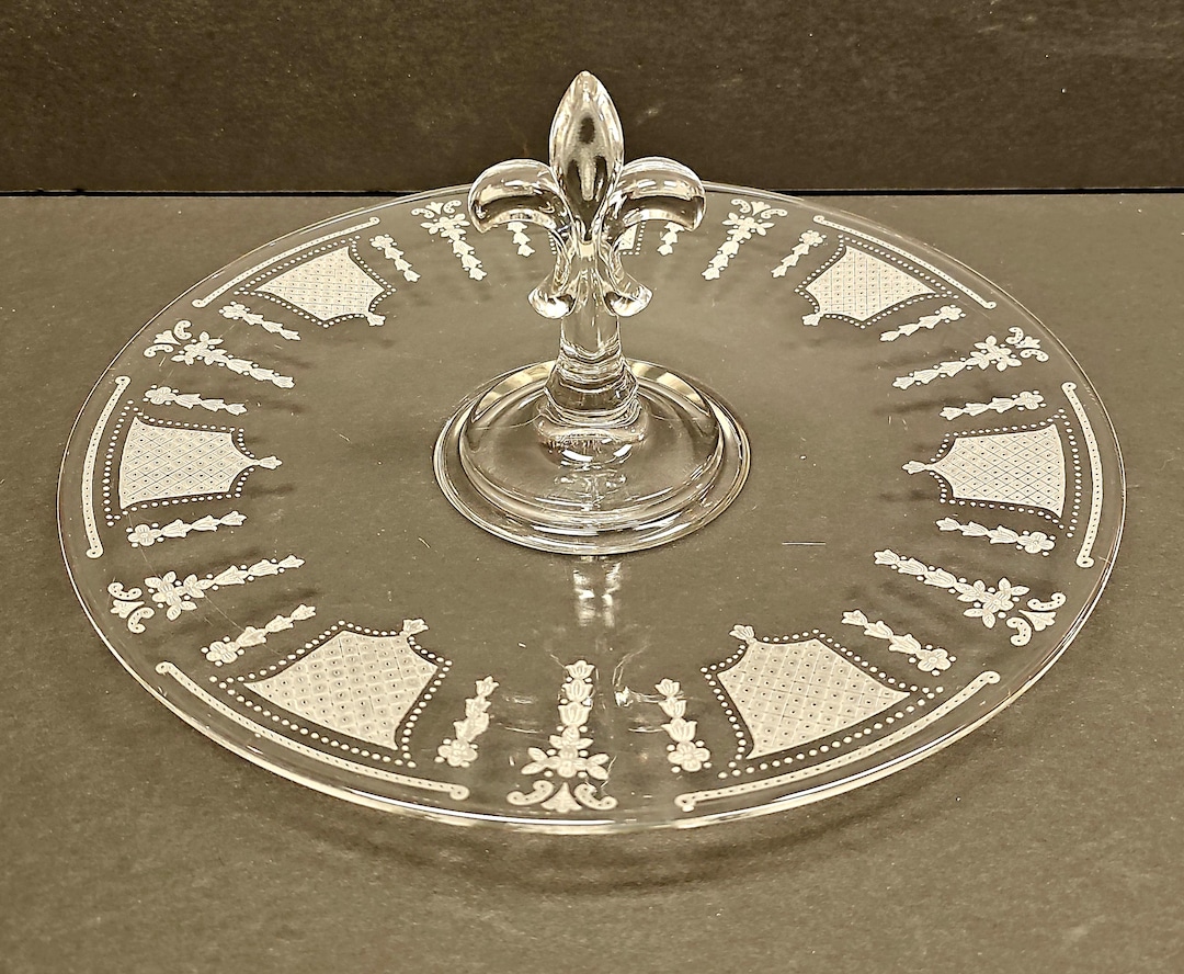 Fostoria "beverly" Center Handle Sandwich Plate - Etsy