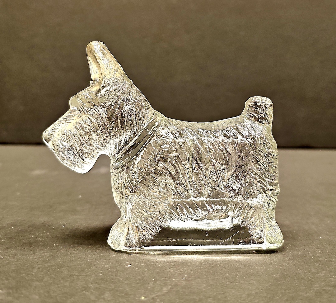 1940s Glass Scottie Dog Candy Container - Etsy