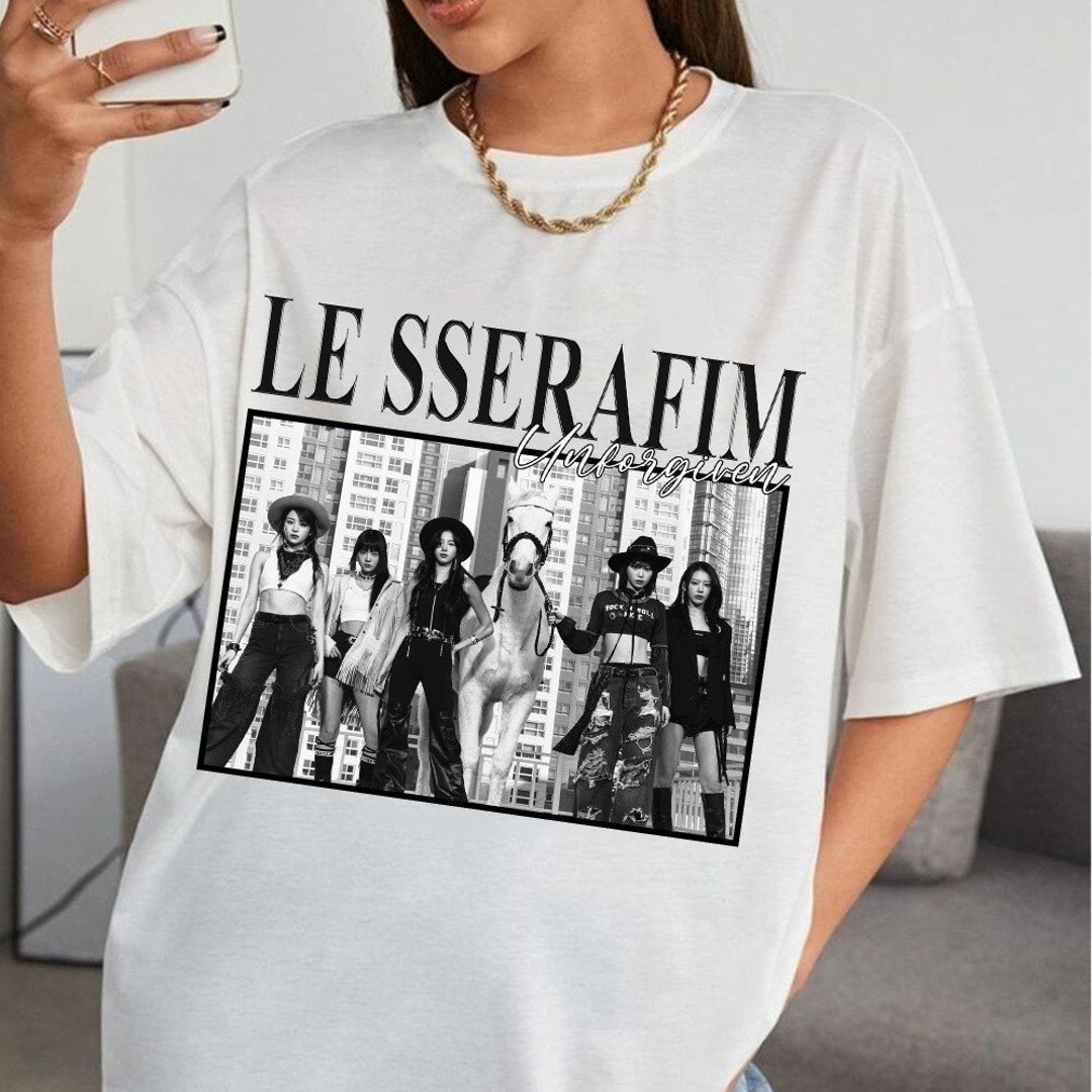 Le Sserafim Unforgiven Shirt, Le Sserafim Kpop Shirt, Unforgiven Album ...