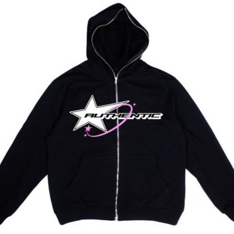 Star Zip up Hoodie - Etsy