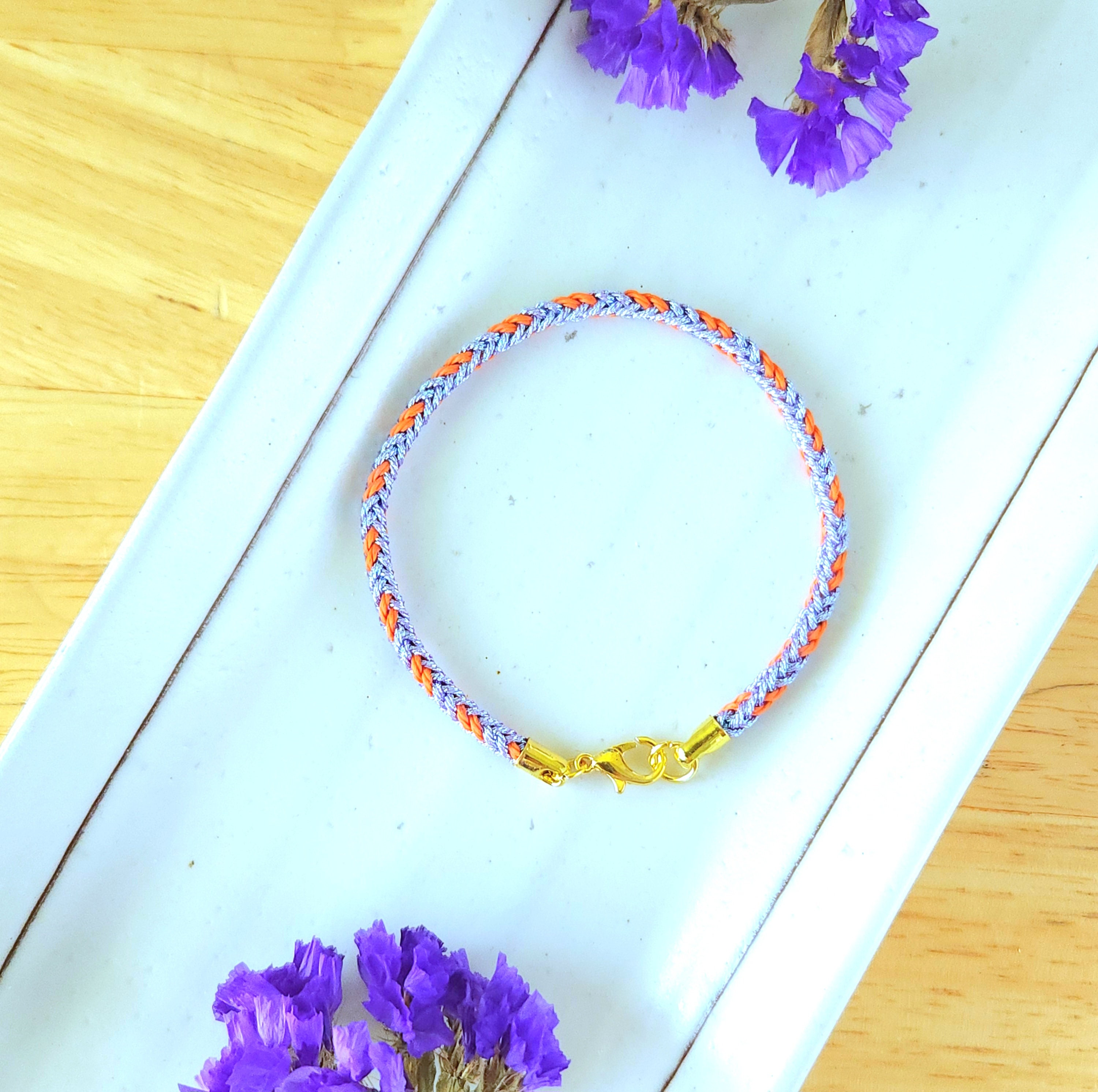 Slightly Wicked Handmade Braided Delicate Style Bracelet - Etsy