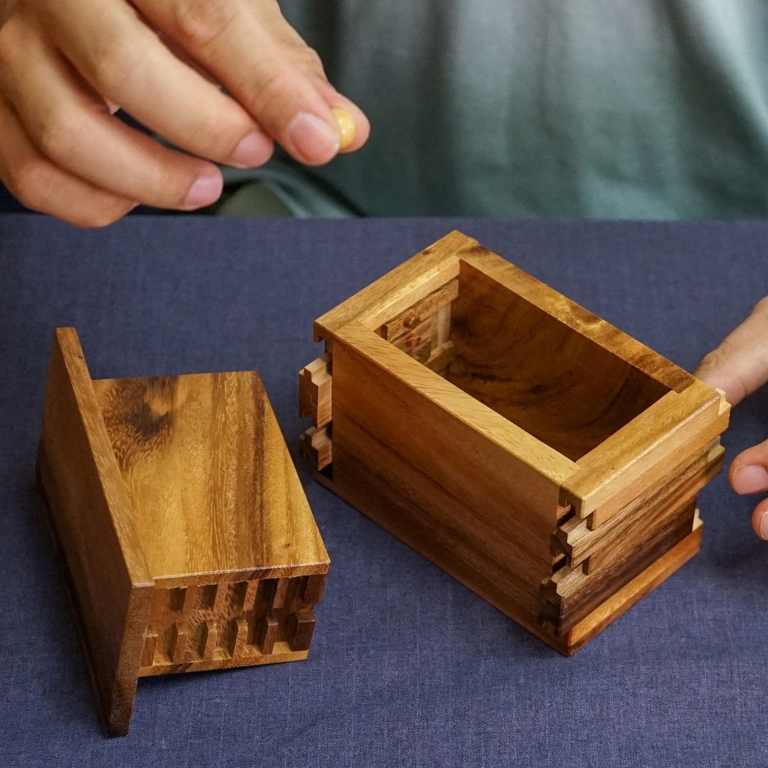 Jigsaw Safe Box, Wooden Kids Gift, Wood Toy, Gift for Boys, Educational ...