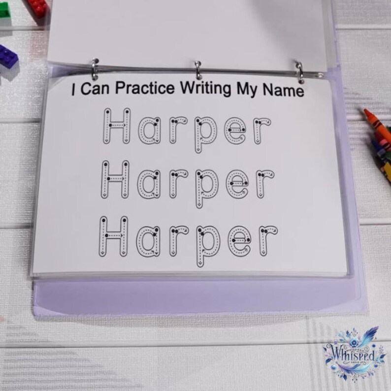 Custom Preschool Learning Binder 17.7x17.7 Inch, Personalized ...