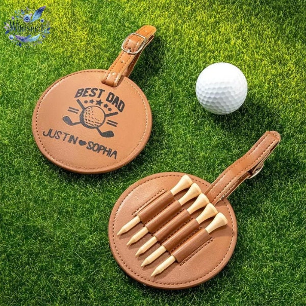 Personalized Leather Golf Bag Tag Custom Engraved Name Tag for Golfers ...
