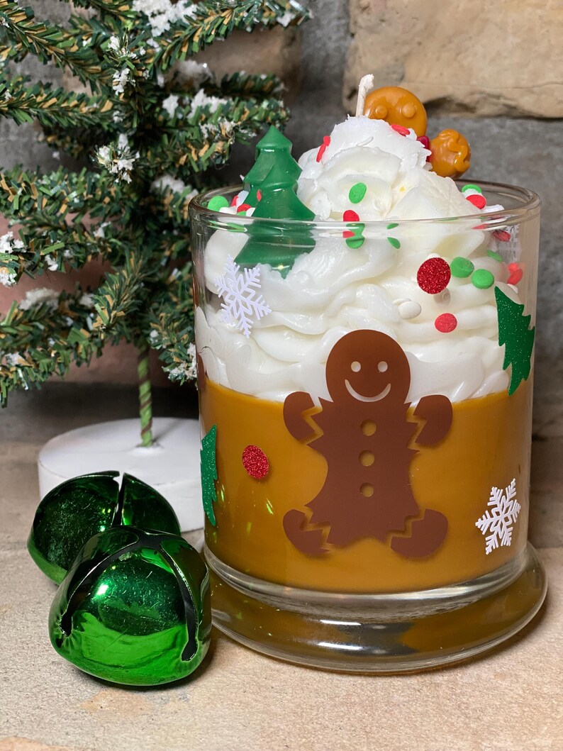 Gingerbread Christmas Candle-holiday Candle-whipped Candle- Christmas ...