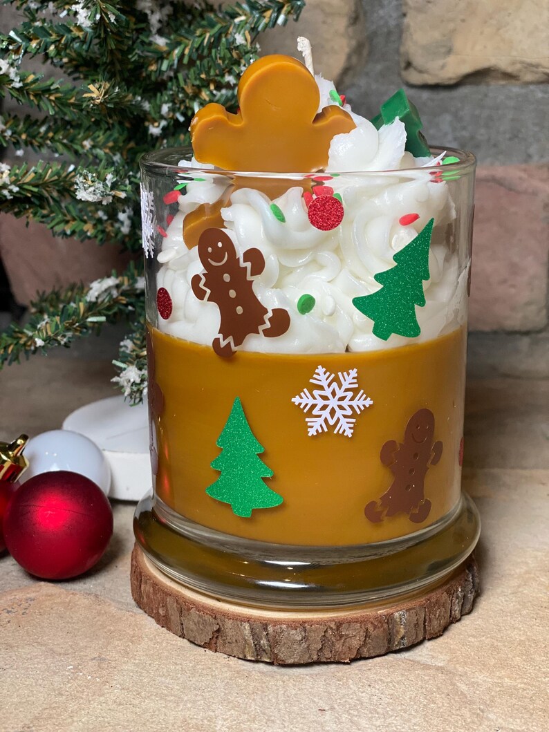 Gingerbread Christmas Candle-holiday Candle-whipped Candle- Christmas ...