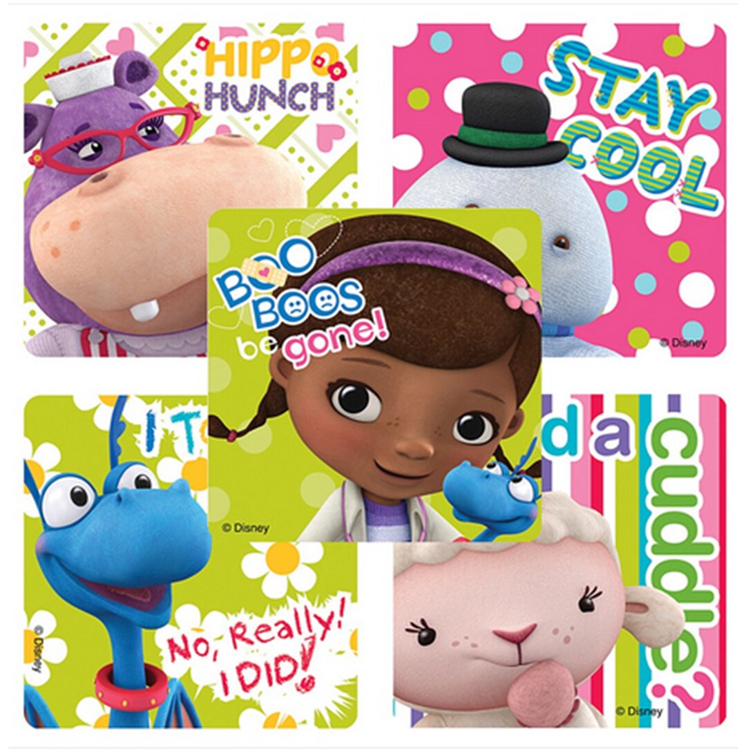 25 (licensed) Doc Mcstuffins Stickers, 2.5" X 2.5" - Etsy