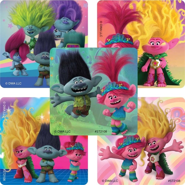 Troll Band Together Stickers - Etsy