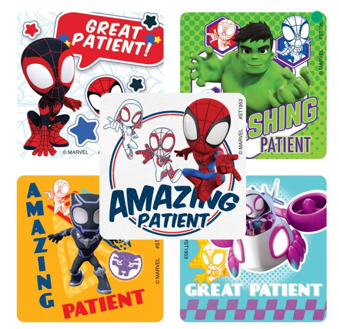 25 (licensed) Spidey and His Amazing Friends Patient Stickers, 2.5" X 2 ...