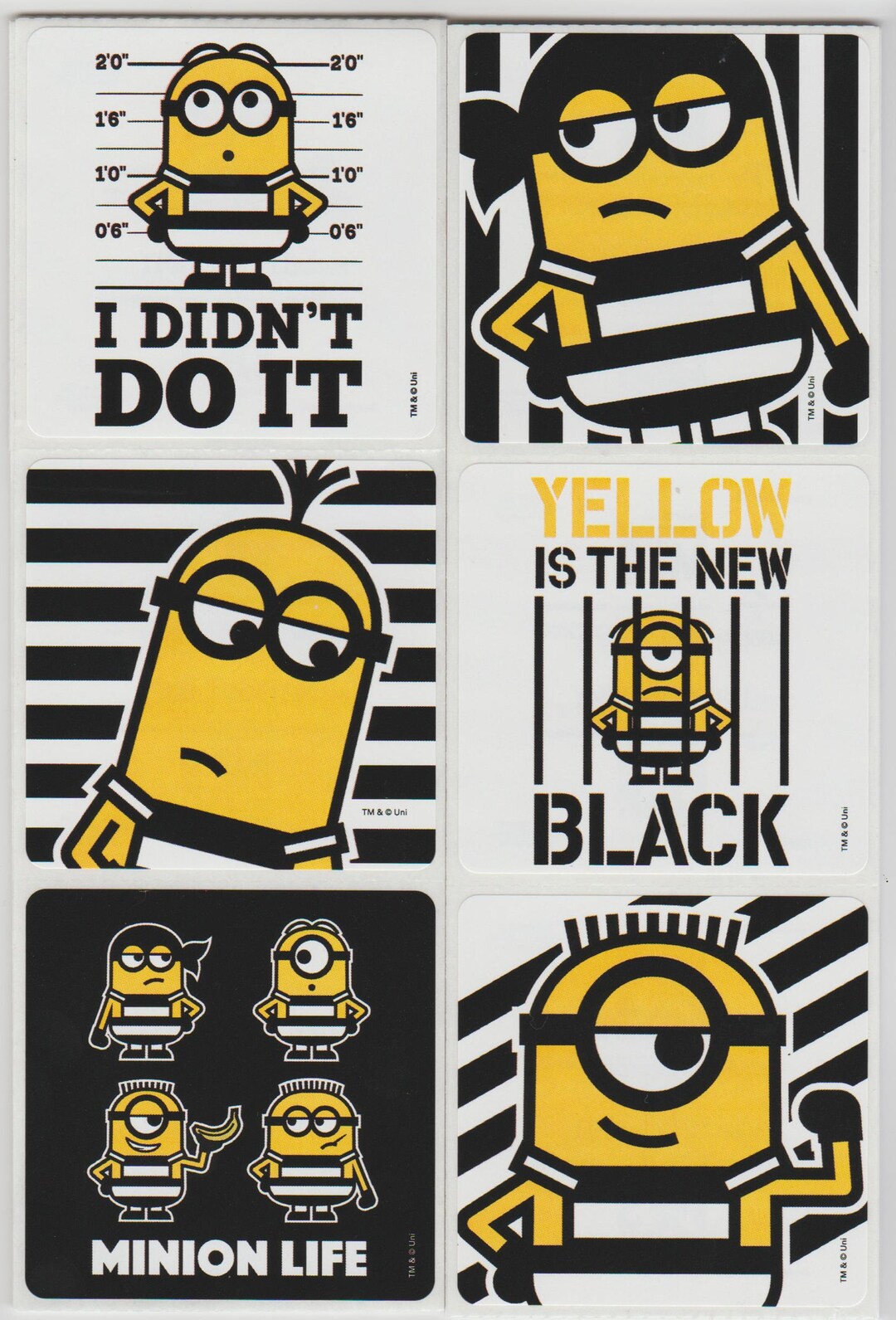25 licensed Despicable Me 3 Stickers, 2.5 X 2.5, Party Favors - Etsy