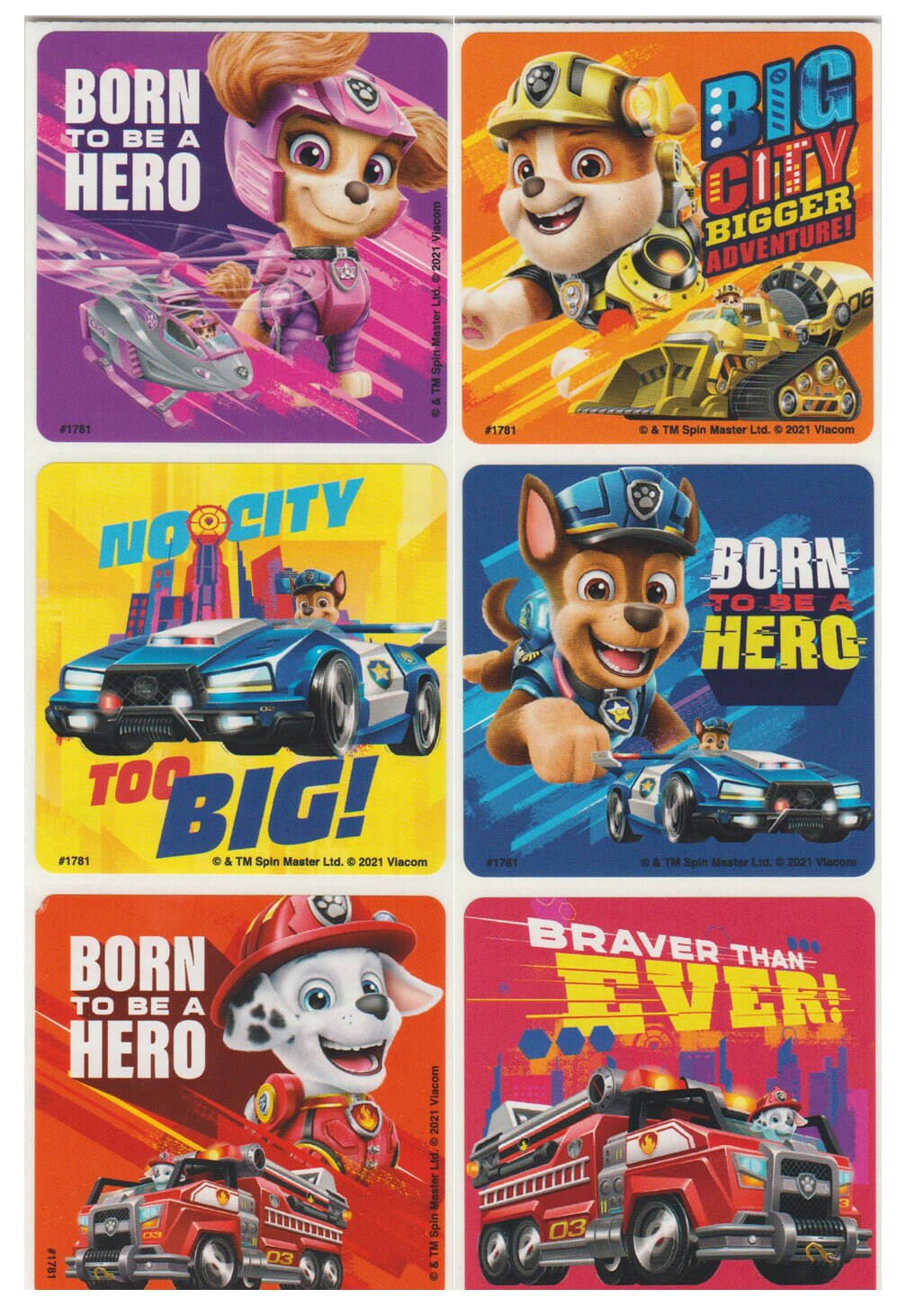 25 licensed Paw Patrol Vehicles Stickers, 2.5 X 2.5, Party Favors - Etsy