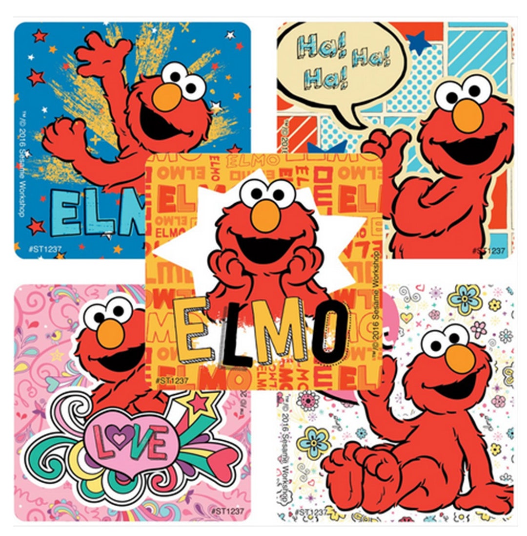25 (licensed) Elmo (sesame) Stickers, 2.5" X 2.5", Party Favors - Etsy