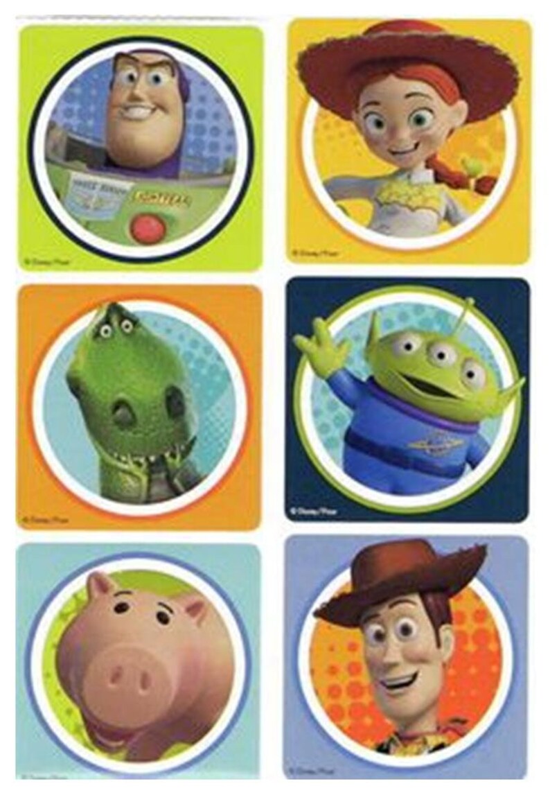 25 licensed Toy Story Stickers, 2.5 X 2.5, Party Favors - Etsy