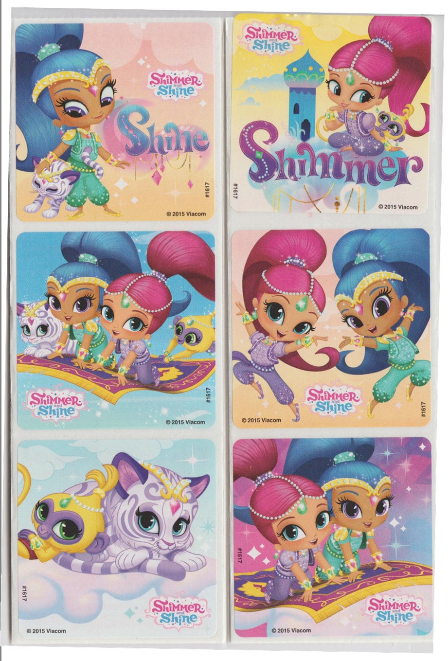 25 licensed Shimmer and Shine Stickers, 2.5 X 2.5, Party Favors - Etsy