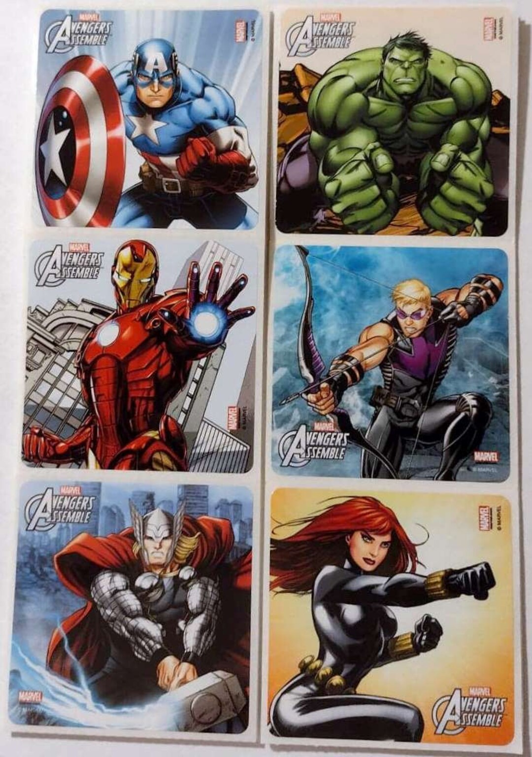 25 (licensed) Avengers Assemble Stickers, 2.5" X 2.5", Party Favors - Etsy