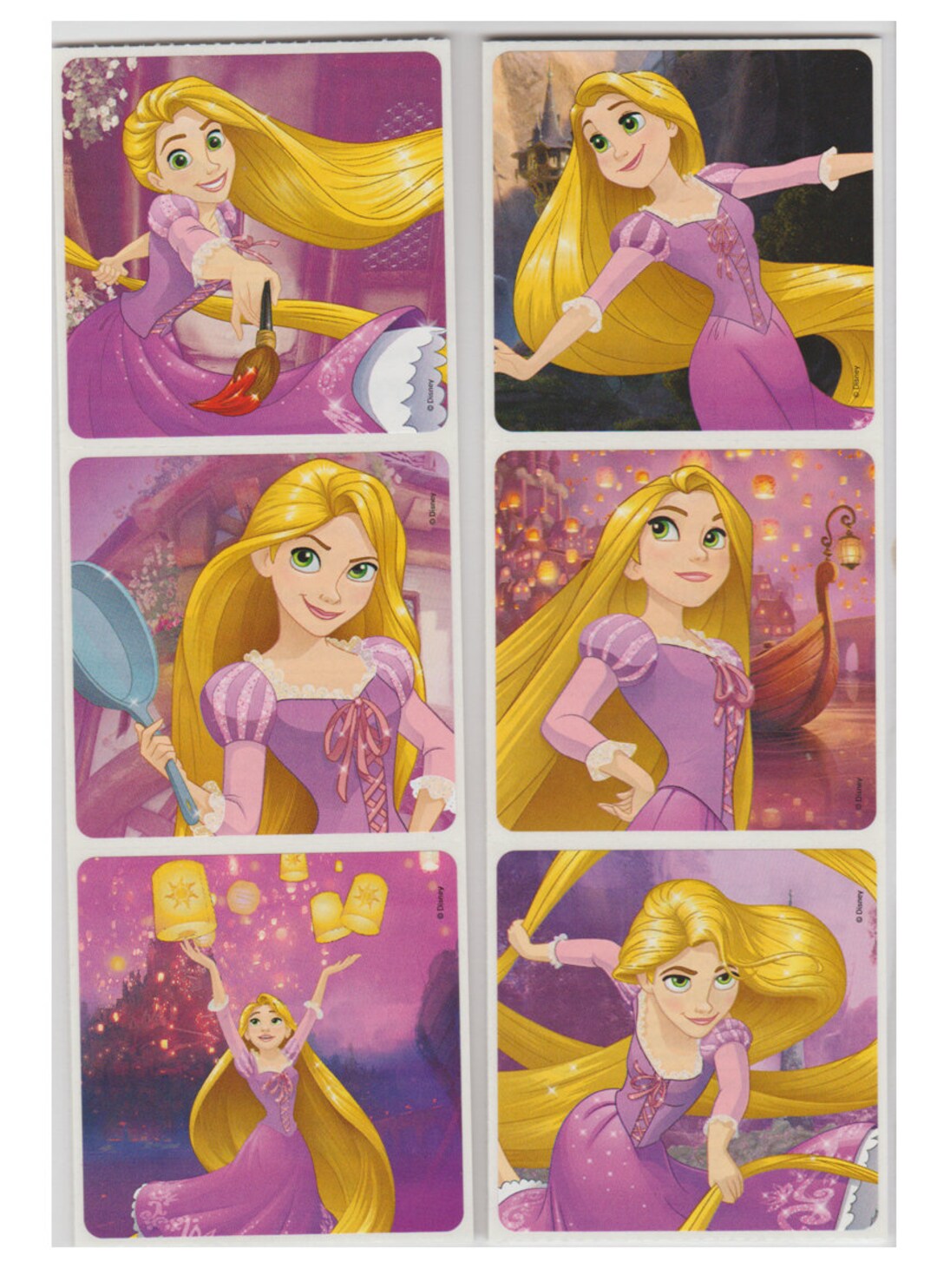 25 (licensed) Tangled Stickers, 2.5" X 2.5", Party Favors - Etsy
