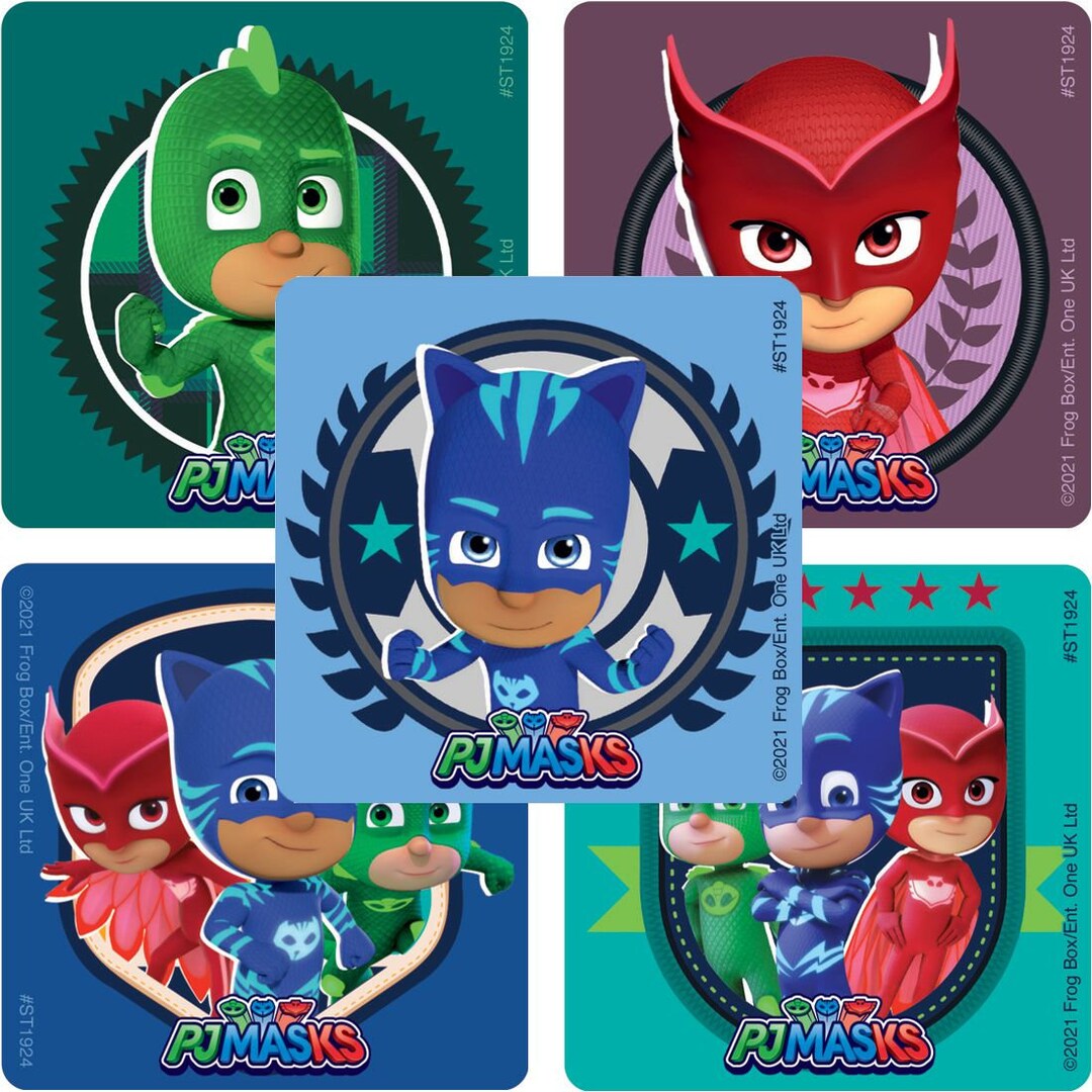 25 (licensed) PJ Masks Stickers, 2.5" X 2.5", Party Favors - Etsy