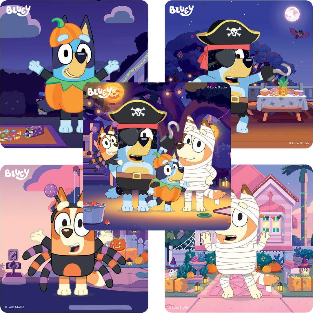 25 licensed Bluey Halloween Stickers, 2.5 X 2.5, Party Favors - Etsy