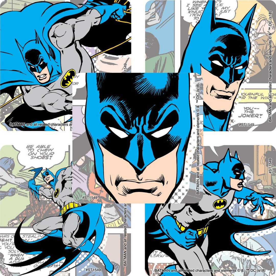 25 licensed Batman Comic Stickers, 2.5 X 2.5, Party Favors - Etsy