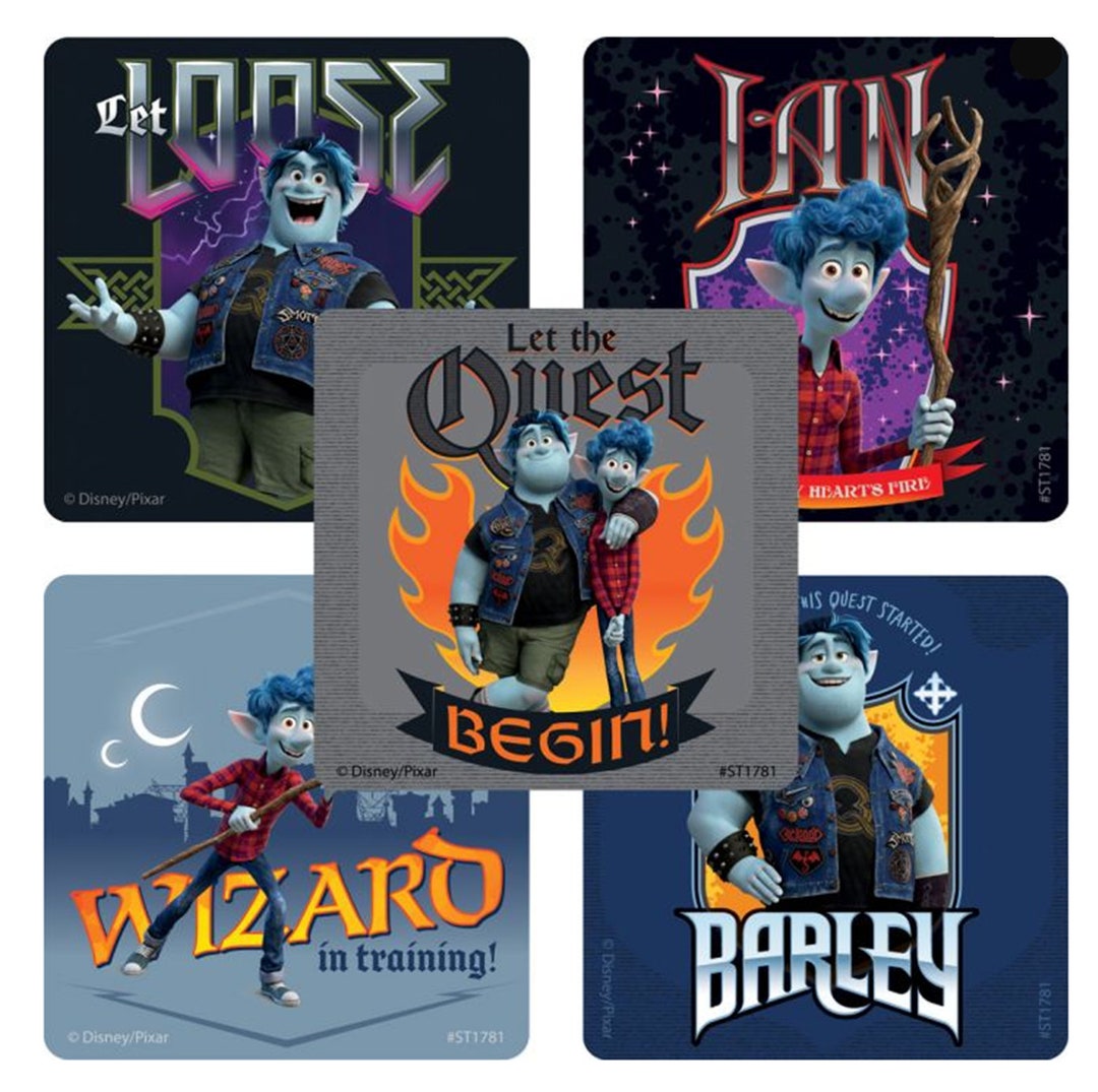 25 licensed Onward Movie Stickers, 2.5 X 2.5, Party Favors - Etsy