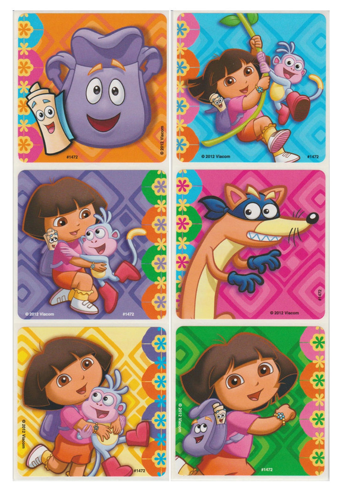 25 Dora Explorer and Friends Stickers, 2.5" X 2.5", Party Favors - Etsy