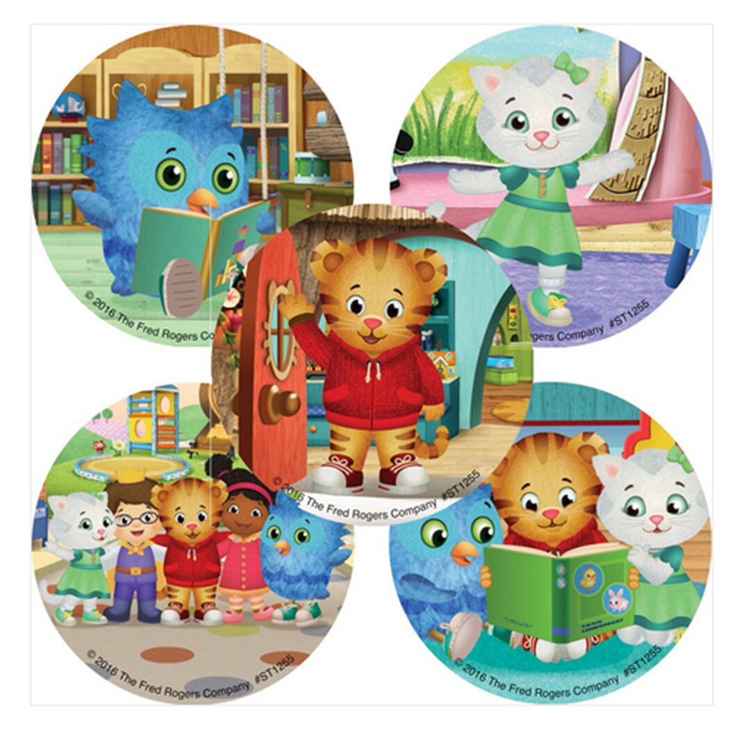 25 (licensed) Daniel Tiger's Neighborhood Stickers, 2.5" X 2.5", Party ...