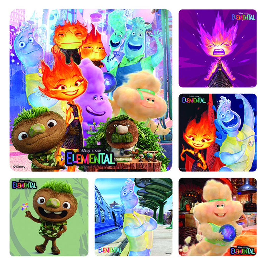 25 licensed Elemental Stickers, 2.5 X 2.5, Party Favors - Etsy