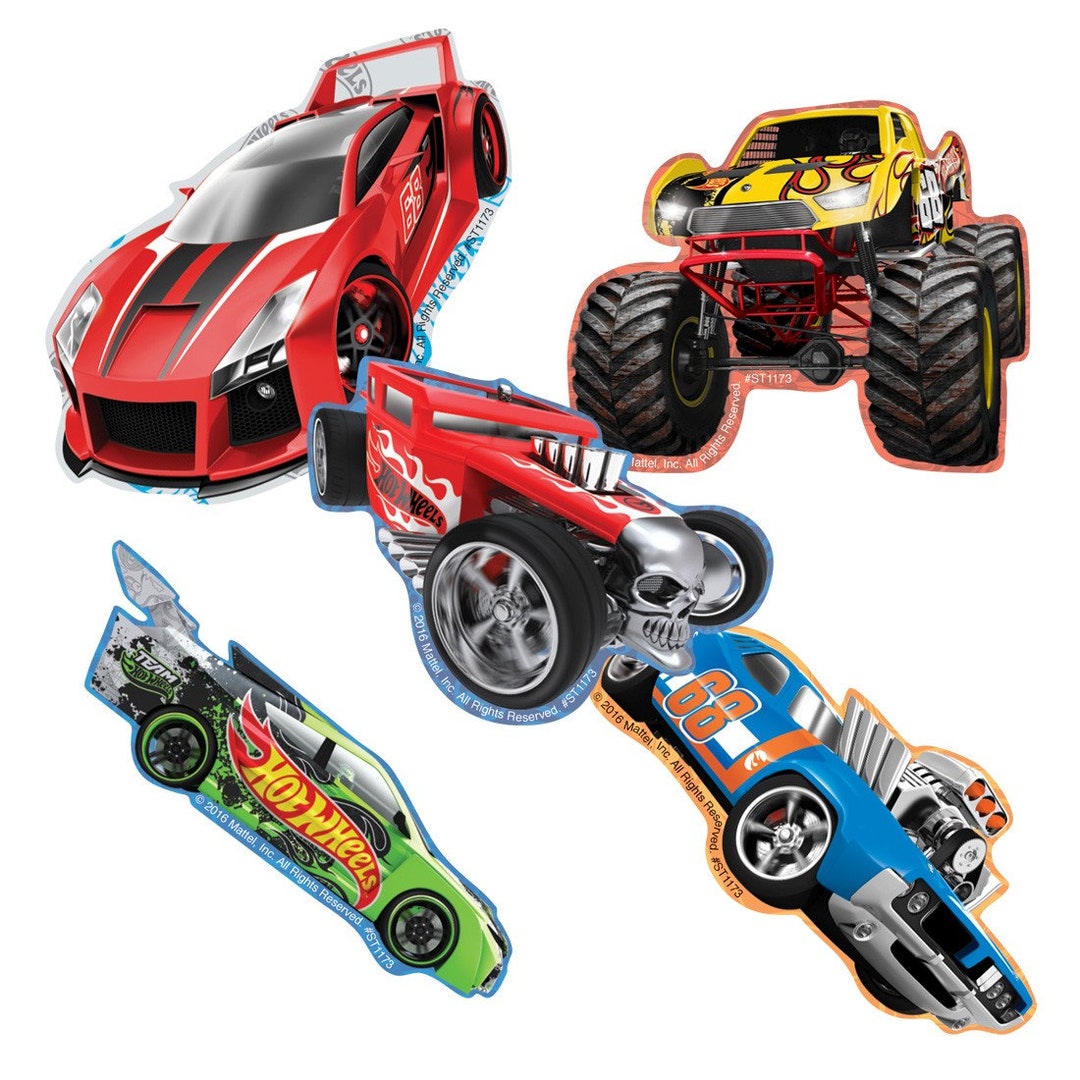20 (licensed) Hot Wheels Shaped Stickers, 2.25" Length, Party Favors - Etsy