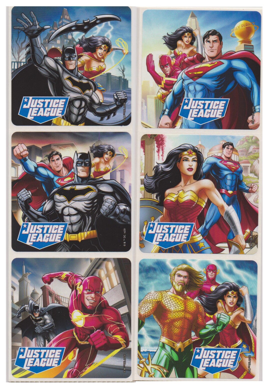 25 licensed Justice League Stickers, 2.5 X 2.5, Party Favors - Etsy