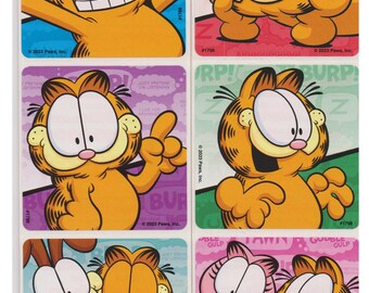 25 licensed Garfield Faces Stickers, 2.5 X 2.5, Party Favors - Etsy