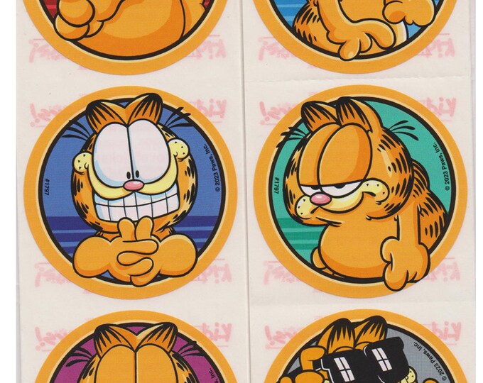 25 licensed Garfield Faces Stickers, 2.5 X 2.5, Party Favors - Etsy